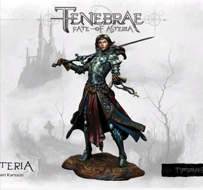 奇美拉Kimera KS Asteria阿斯塔利亚女骑士人物模型涂装教程