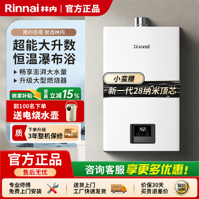 Rinnai/林内 RUS-16GD31燃气热水器家用智能微电脑式强排式