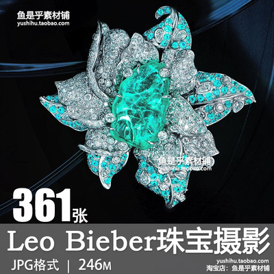珠宝摄影师Leo Bieber作品钻石宝石项链戒指耳环商品静物图片素材
