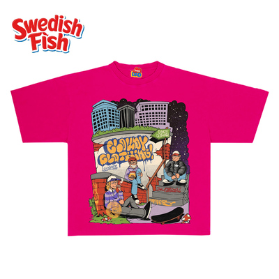 interesting灵魂！美式卡通涂鸦高街oversize奢潮嘻哈无性别短袖T