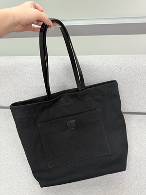 慵懒风ROW淑女风Astra厚实帆布tori bag大容量托特包单肩保龄球包