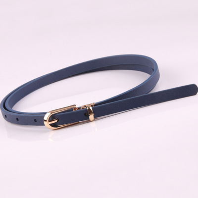 极速Fashion Women Belts Thin Skinny FWaistband Pin Buckle Ad