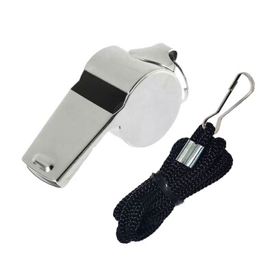极速5Pcs Metal Whistle High Decibel Football MatchV Referee