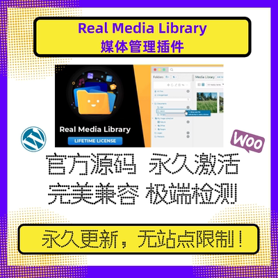 WP Real Media Library插件 WP媒体管理插件 WP文件管理优化 官方