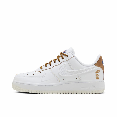 Nike Air Force 1 舒适复古防滑 低帮板鞋 女款 白棕色HF5716-111