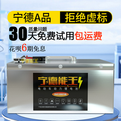 宁德电动车锂电池72v磷酸铁锂60v三轮车大容量48v伏外卖专用电瓶