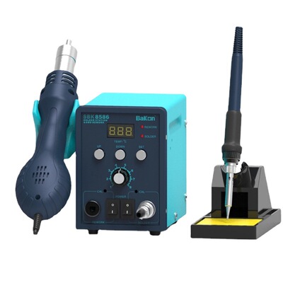 白光焊台SBK8586 二合一热风枪焊台数显调温恒温拆焊台