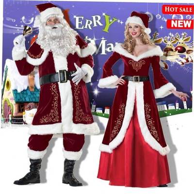 Santa Claus costume christmas clothes Christmas decorations