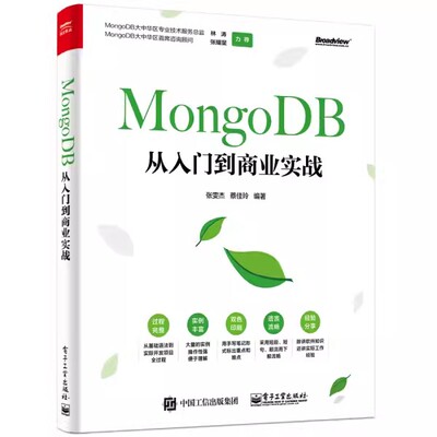 正版Mongo DB 从入门到商业实战 张雯杰 电子工业出版社 教程教材书籍