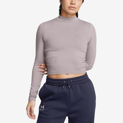 UA/安德玛正品Meridian女士柔感修身运动训练长袖T恤1380773-015