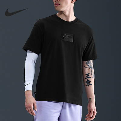 Nike/耐克正品2025夏季男士针织宽松休闲经典户外T恤HJ3426-010