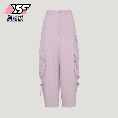 Adidas/阿迪达斯正品新款女士经典宽松经典时尚牛仔长裤KU9536