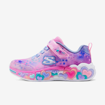 Skechers斯凯奇正品大童S-Lights闪亮舒适百搭休闲鞋302696L-LPMT
