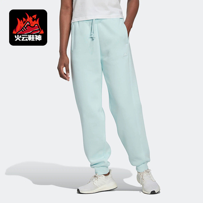 Adidas/阿迪达斯正品2025女士系带束脚宽松运动抓绒长裤HN4233