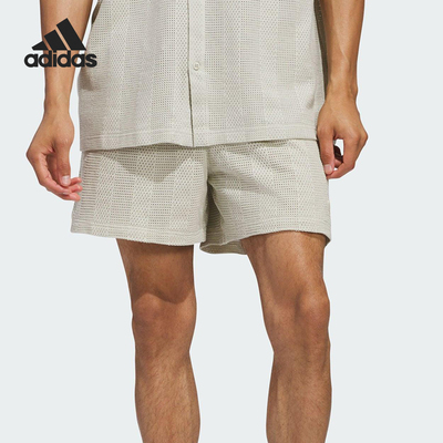 Adidas/阿迪达斯正品2025男女运动训练针织经典休闲短裤JP0654
