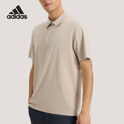 Adidas/阿迪达斯正品2026男士休闲耐穿经典透气短袖POLO衫KE4042