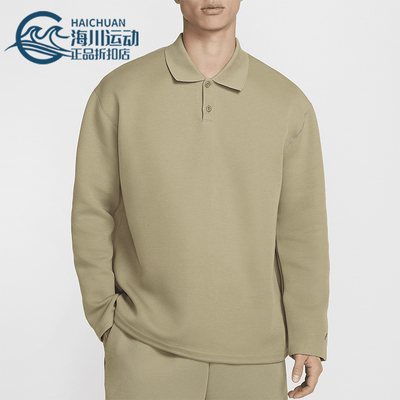 耐克男士复古翻领宽松休闲POLO衫