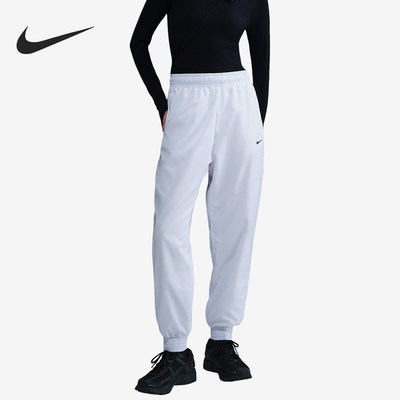 Nike/耐克正品2025女士梭织健身束脚休闲宽松长裤FV7661-100