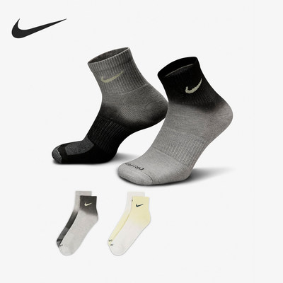 Nike/耐克正品新款男女舒适透气休闲运动袜两双装FJ4913-901