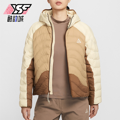 Nike/耐克正品2025冬季款女士日常连帽拼接保暖棉服HM9964-229