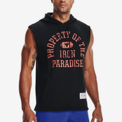 UA/安德玛正品训练男士无袖连帽套头运动休闲时尚背心1367034-001