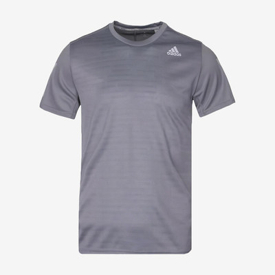 Adidas阿迪达斯正品男圆领透气修身纯色休闲套头短袖T恤BP7421