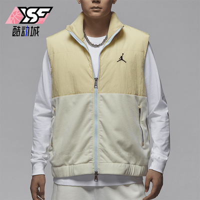 耐克男士立领拼接休闲无袖马甲