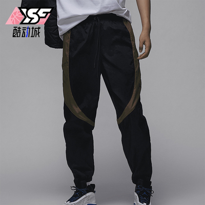 耐克男士拼接休闲束脚长裤