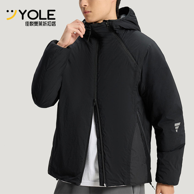 Adidas/阿迪达斯正品2025冬季款男士日常连帽运动耐穿棉服KH0413