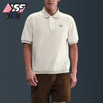 Nike/耐克正品2025男士日常厚实翻领宽松休闲运动短袖HV0885-133