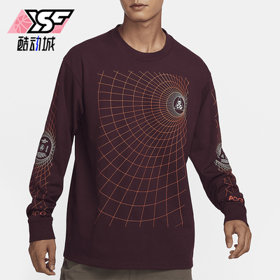 耐克男士宽松印花运动长袖