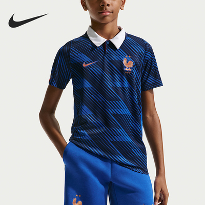 Nike/耐克正品Dri-FIT大童球迷版足球短袖POLO衫IB5129-480