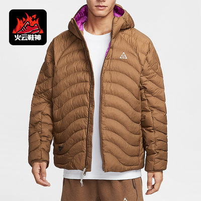 Nike/耐克正品2025冬季款男士日常连帽保暖刺绣棉服HJ3736-235