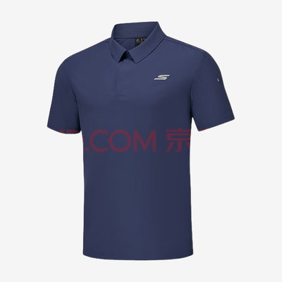 Skechers斯凯奇正品舒适运动系列男短袖翻领衫P325M047-02MZ