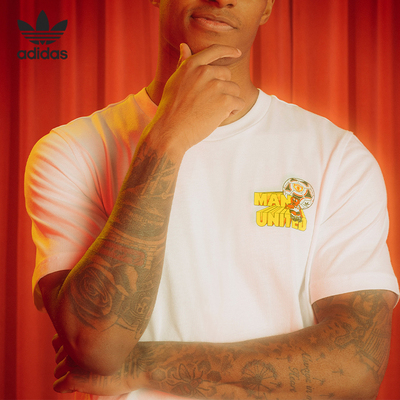 Adidas/阿迪达斯正品曼联三叶草足球男子运动短袖T恤HP0448