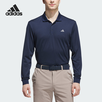 Adidas/阿迪达斯正品男士时尚休闲透气长袖运动POLO衫KA7915