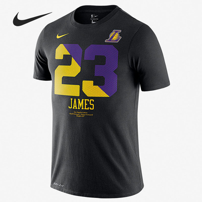 Nike/耐克正品2020洛杉矶湖人队 NIKE DRI-FIT NBA 男子T恤AT1161