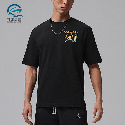 Nike/耐克正品JORDAN男士耐穿印花透气圆领日常运动T恤IF3156-010