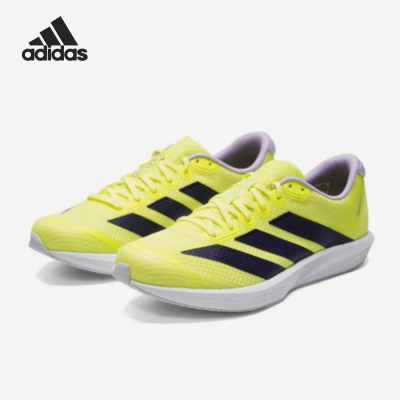 Adidas/阿迪达斯正品 新款荧光黄黑色竞速轻盈跑步鞋JQ1676