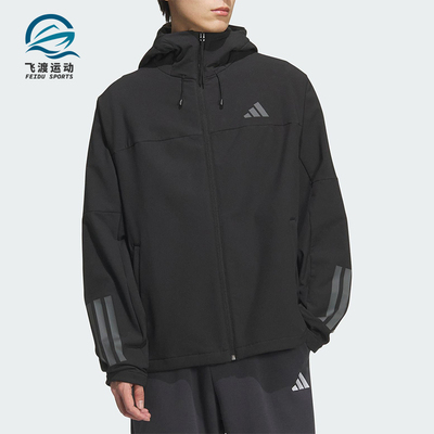 Adidas/阿迪达斯正品V SFT SHELL JK2男女宽松运动连帽外套KF5224