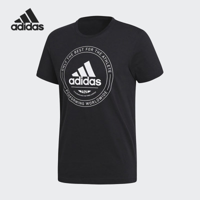 Adidas阿迪达斯正品ADI EMBLEM男款柔软舒适圆领短袖T恤CV4516