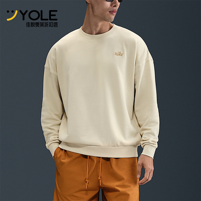 Nike/耐克正品2025春季男士圆领针织宽松套头休闲卫衣IB8360-229