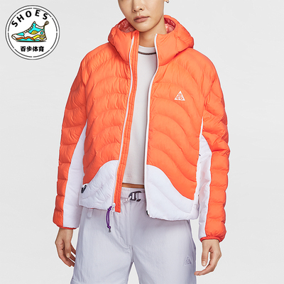 Nike/耐克正品Therma-FIT女士运动拼接长袖连帽棉服HM9964-819