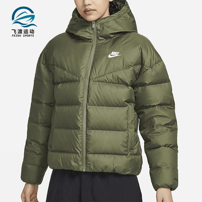 耐克女士保暖连帽羽绒服