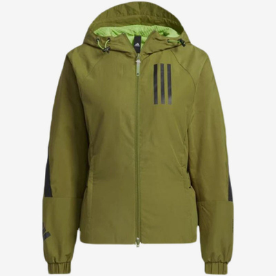 阿迪达斯拉链连帽外套