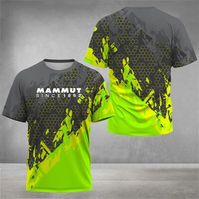 Men's outdoor hiking T-shirt 3D printed design rock climbing