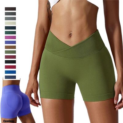 Women High Waist Workout Fitness Yoga Shorts Gym Push Up Yog