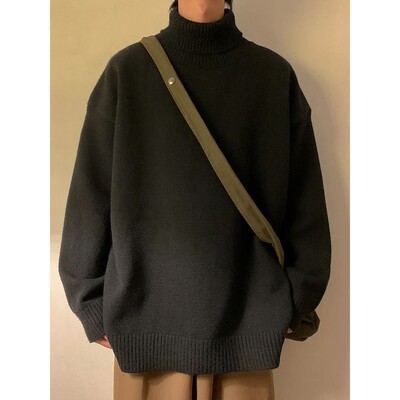 Turtleneck Men's Sweater Autumn 2025 New Knitted High Neck P