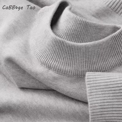 Autumn New Men's Casual Mock Turtleneck Sweater Long Sleeved