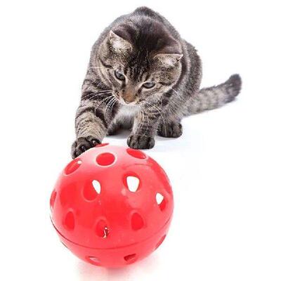 1pcs/4pcs Pet Cat Toy Colorful Ball Kitten Toys Plastic